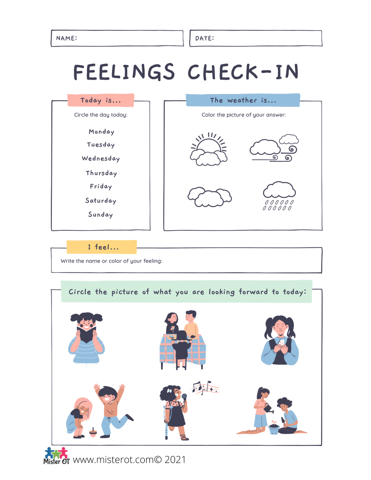 Sensory/Emotional Regulation